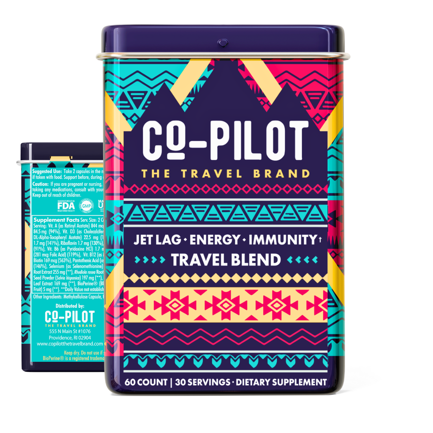 Co-Pilot™ Daily Travel Supplement | Jet Lag, Energy & Gut Health ...